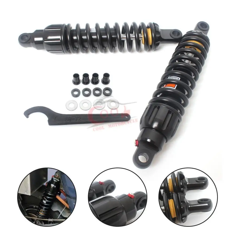 Off-Road-Motorcycle-Metal-Rear-Shock-Absorber-Damping-Adjustable-325MM ...