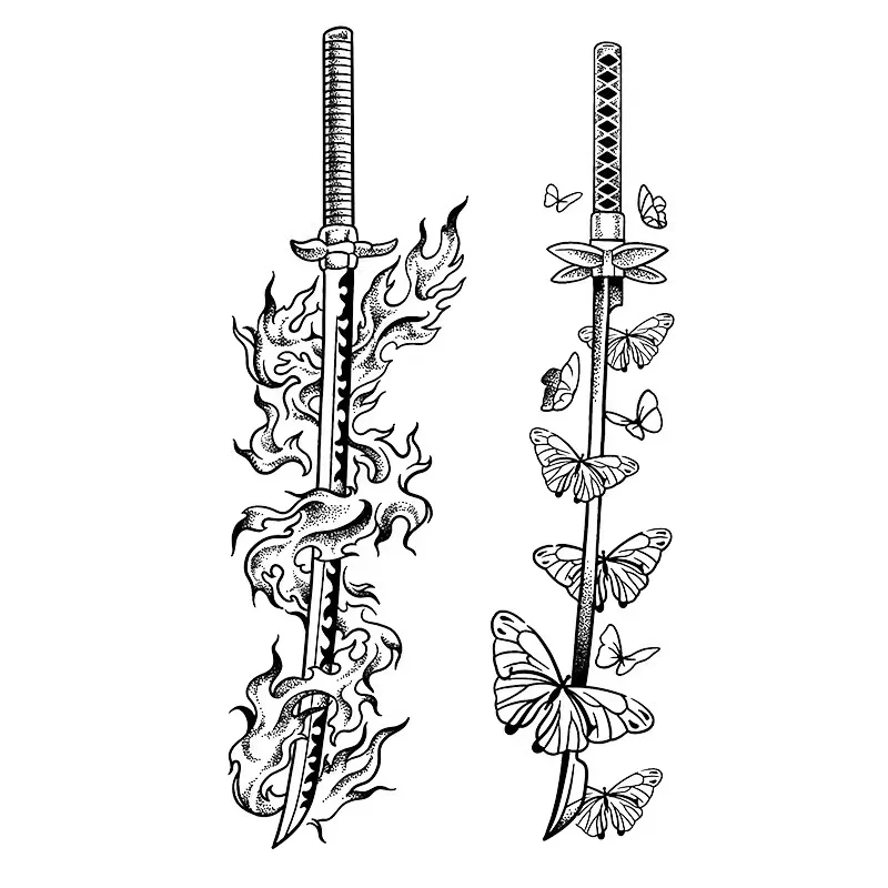 Samurai Sword Katana Tattoo