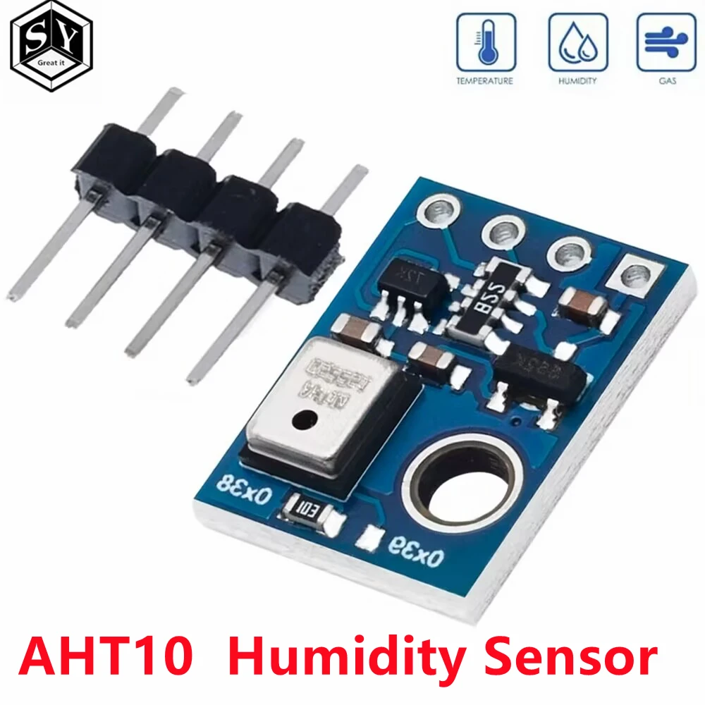 AHT10 High Precision Digital Temperature and Humidity Sensor Measurement Module I2C ...