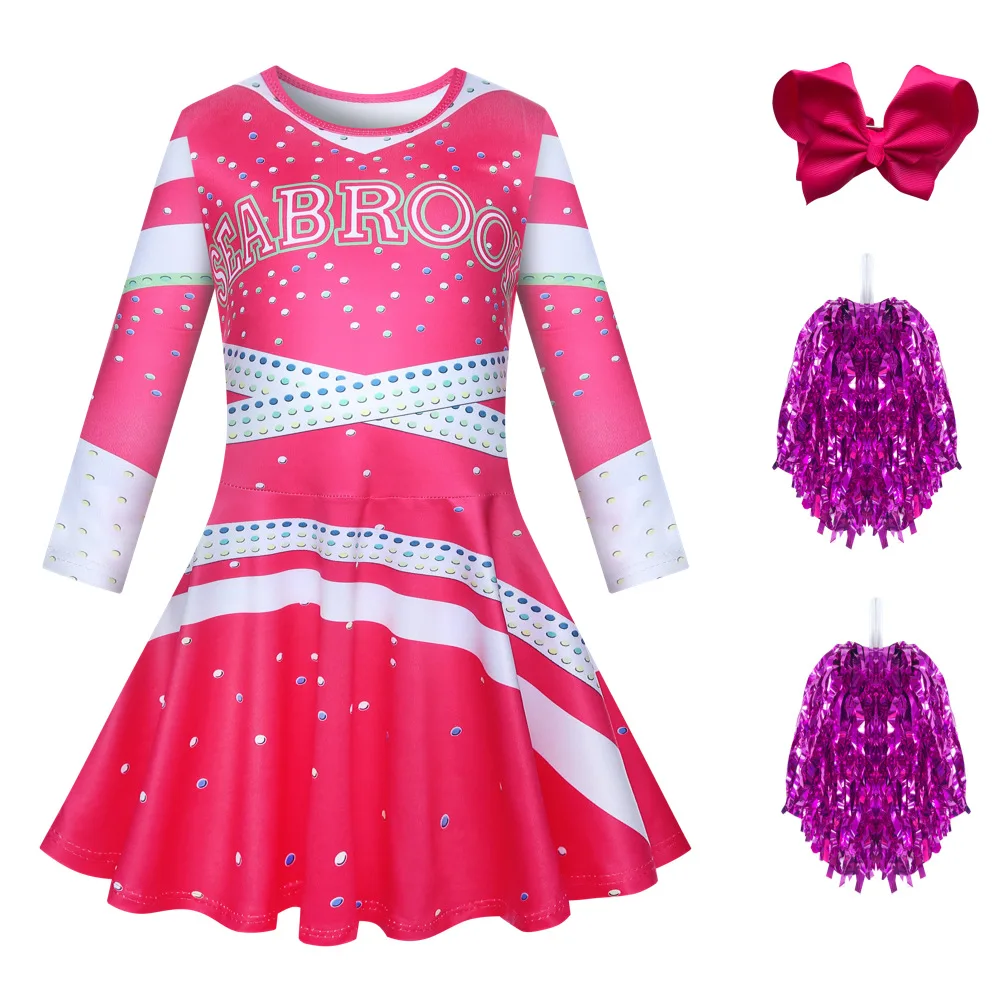 Girls-Carnival-Halloween-Cheerleader-Costume-Cosplay-Kids-Zombie ...
