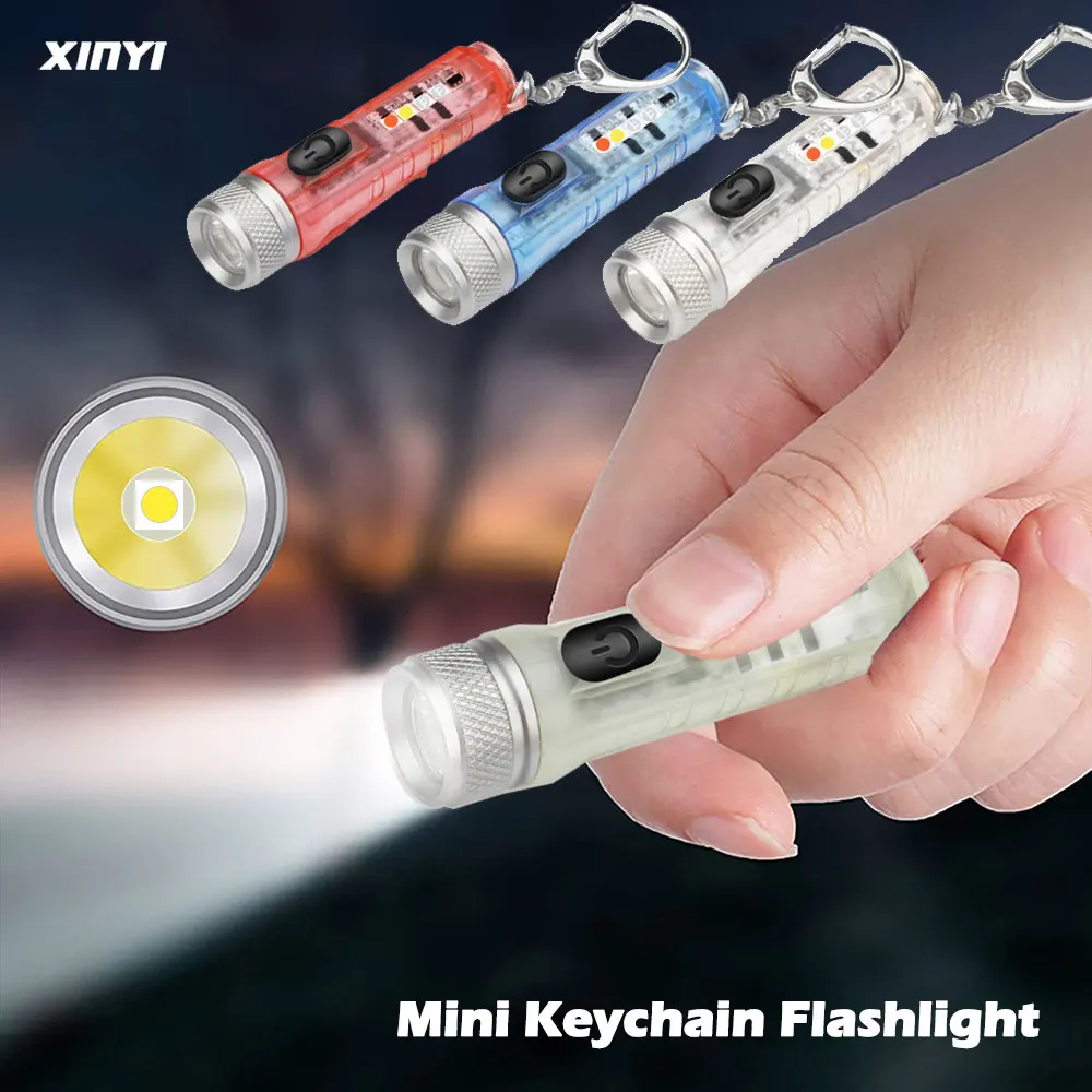 Mini-Keychain-Flashlight-TYPE-C-Fast-Charging-Multi-function-IP66 ...