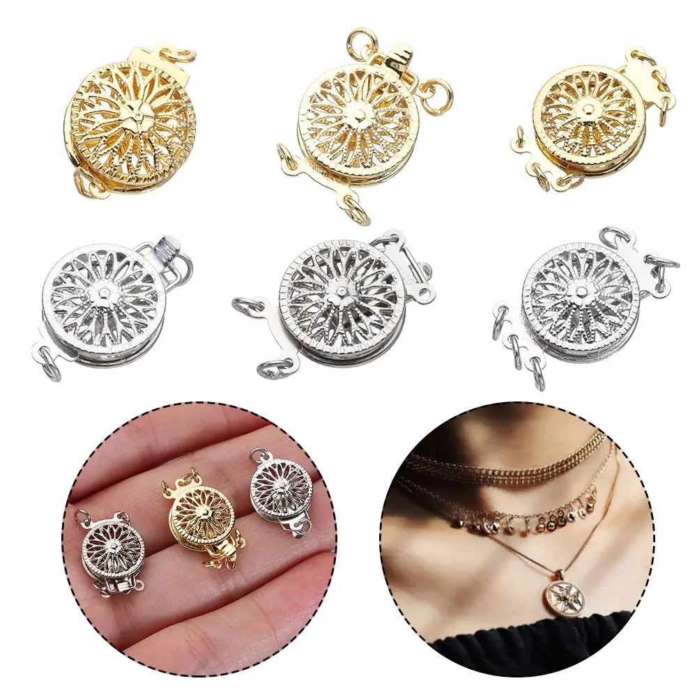 Multi Strand Copper Necklace Slide Lock Clasp Single Double Triple ...