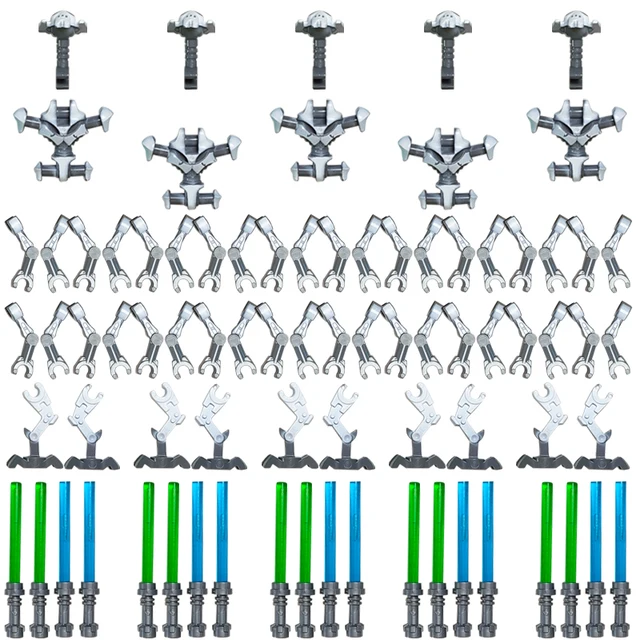 Koruit Star Space W 4cm Mini Dolls Lightsaber Blaster Armor Robot ...