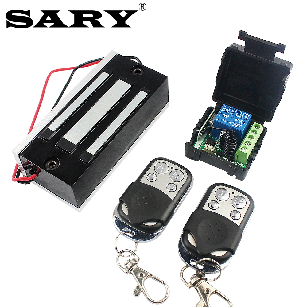 Wireless-remote-control-magnetic-lock-set-60KG-remote-control ...