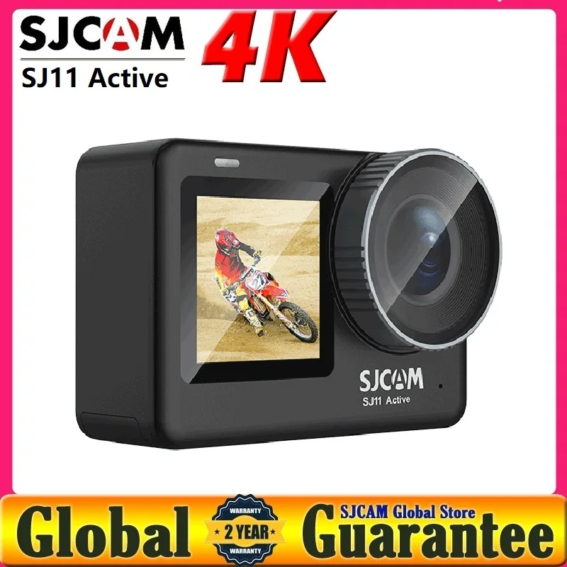 SJCAM SJ11 Active Dual Screen Action Camera H.264 4K 30FPS Anti-Shake Ultra HD Video Live ...