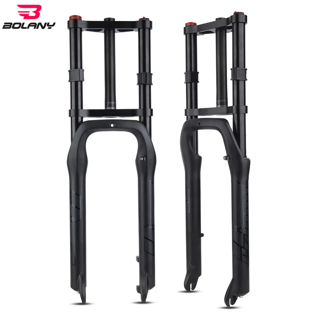 Bolany Double Shoulder Snow Fat Bike Fork 26"20"4.0" Air MTB Bicycle ...