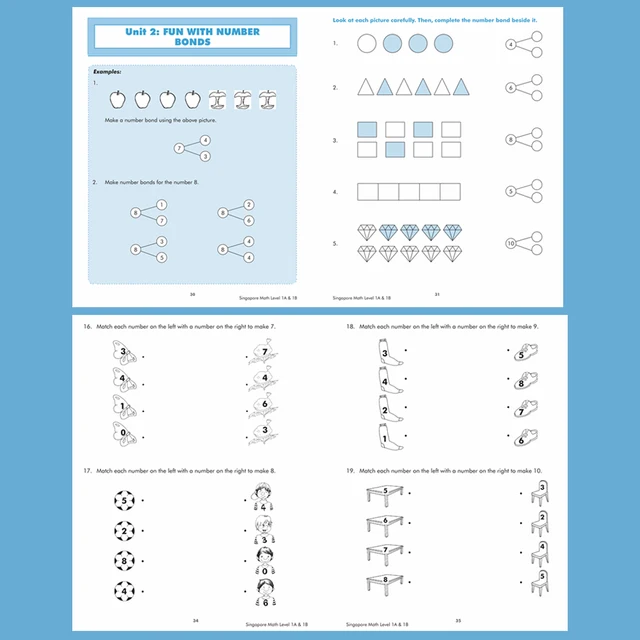 4books/set Singapore Math Appropriate for Students learning math ...