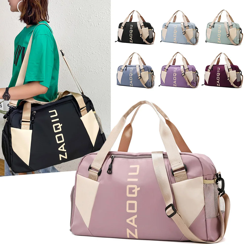 Outdoor Waterproof Nylon Sports Gym Bags Men Women Training Fitness ...