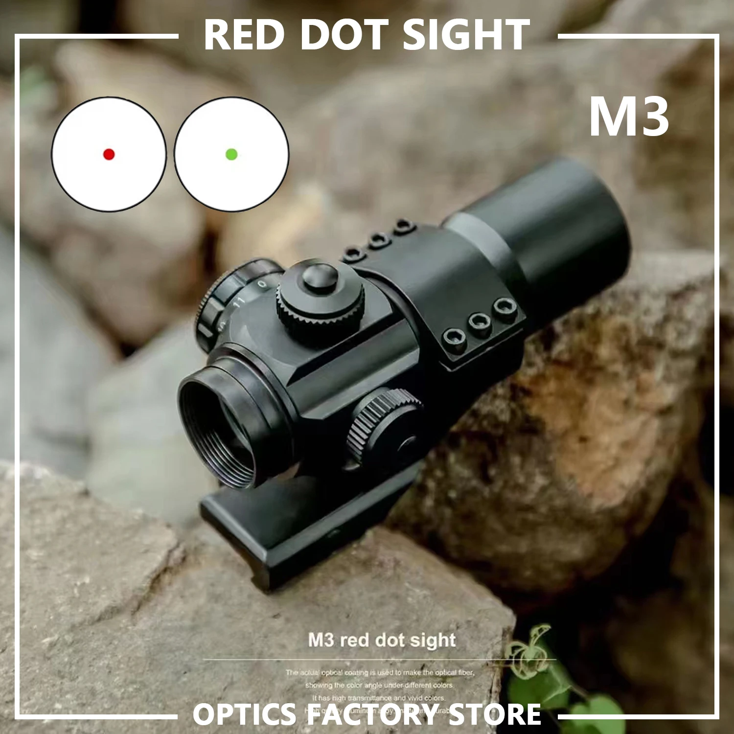 M3-Tactical-Optical-Scope-Holographic-Red-Green-Dot-Reticle-Collimator ...