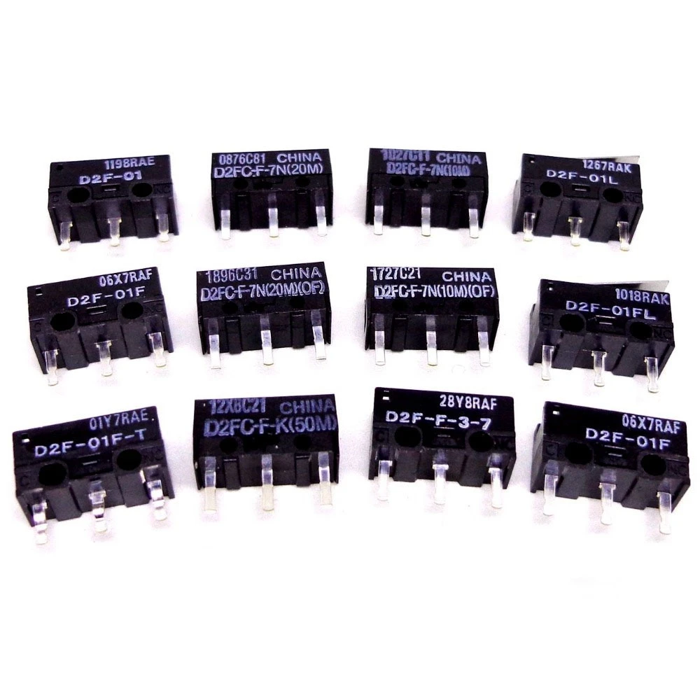Mouse Micro Switch D2fc-f-7n 10m 20m Of D2fc-f-k(50m) D2f D2f-f D2f-l D2f-01 D2f-01l D2f-01fl ...