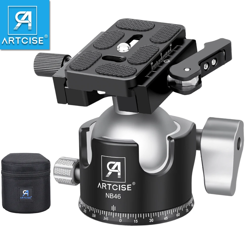 ARTCISE 46mm Low Profile Double U Desin Ball Head with Lever Release ...