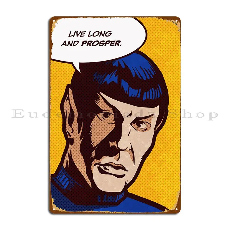Spock Comic Metal Sign Plaques Funny Cinema Customize Designing Tin ...