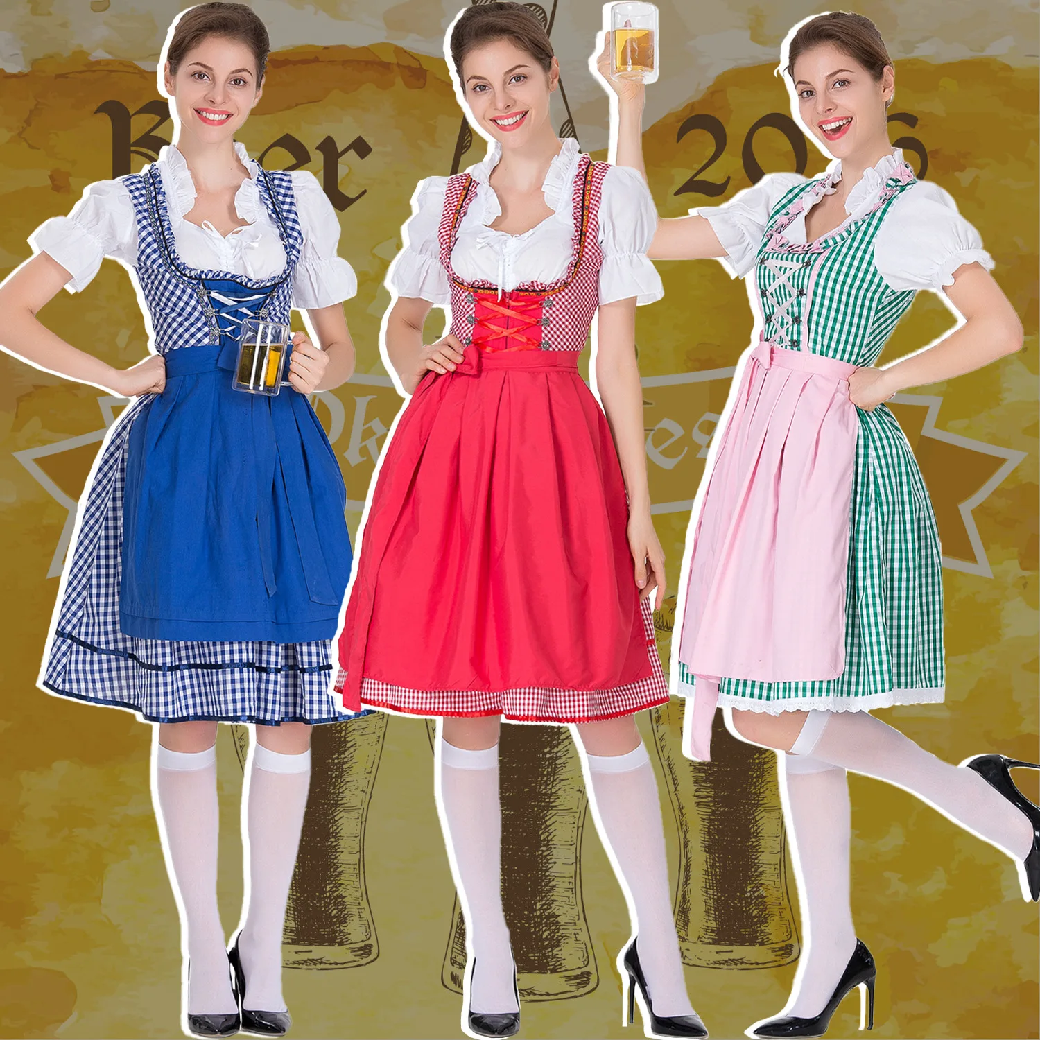 Women-German-Traditional-Oktoberfest-Costume-Lady-Classic-BavarianDress ...
