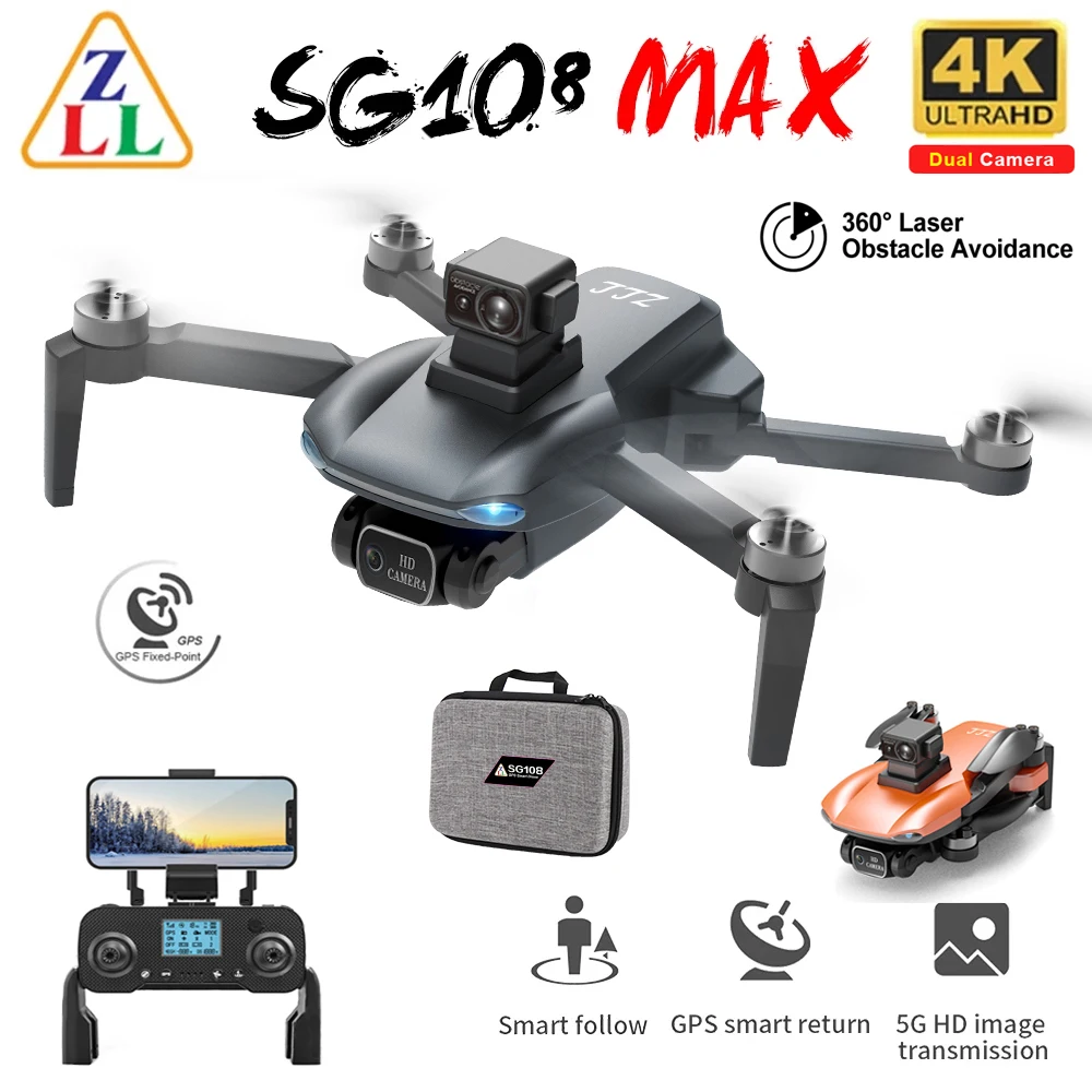 ZLL Dron plegable SG108 Pro / SG108 Max con GPS, 5G, Wifi, FPV, 4K, HD ...