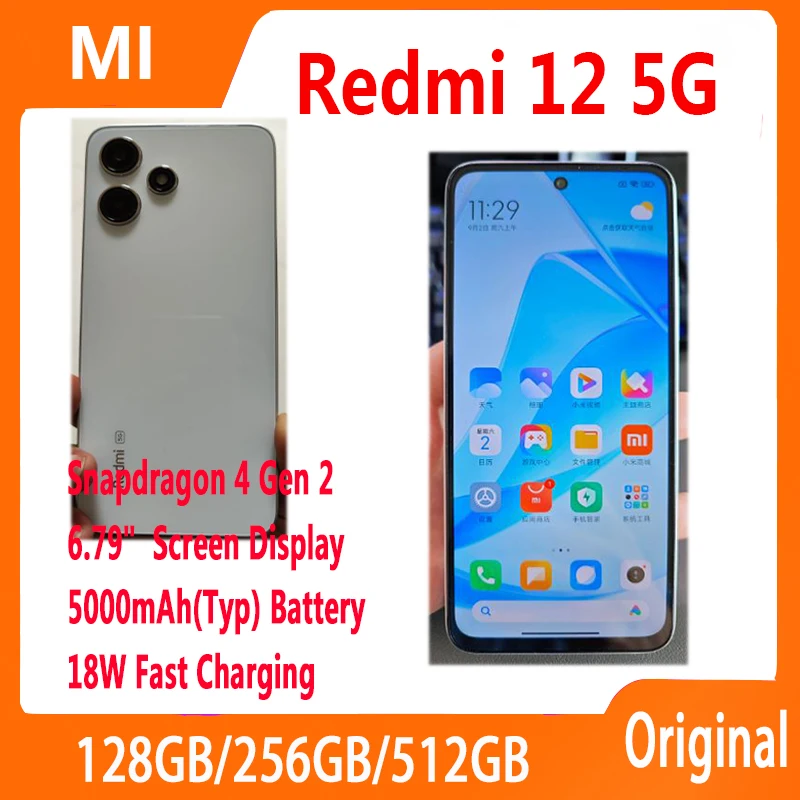 Xiaomi-tel-fono-inteligente-Redmi-12-Rom-Global-5G-Snapdragon-4-Gen2-c ...