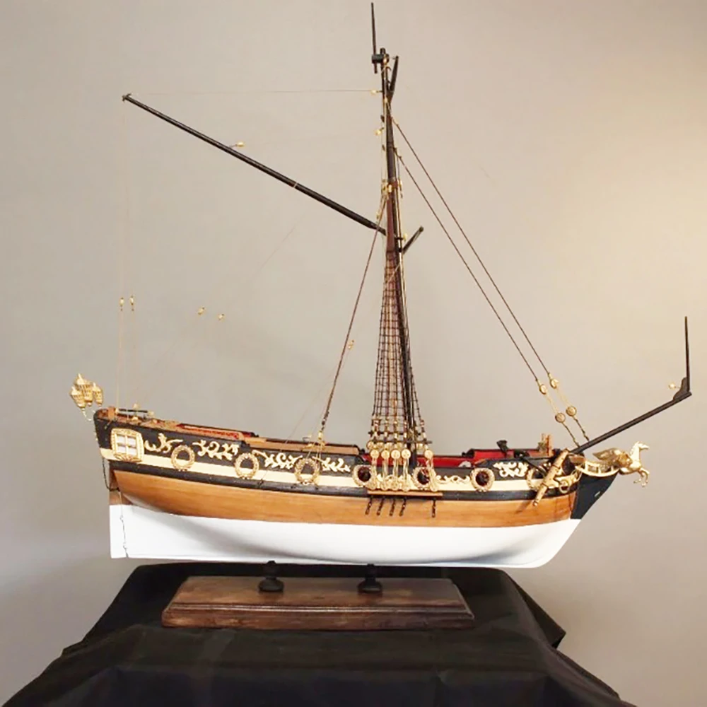 Cherry version ship model Kits scale 1/48 William Royal Yacht wooden model