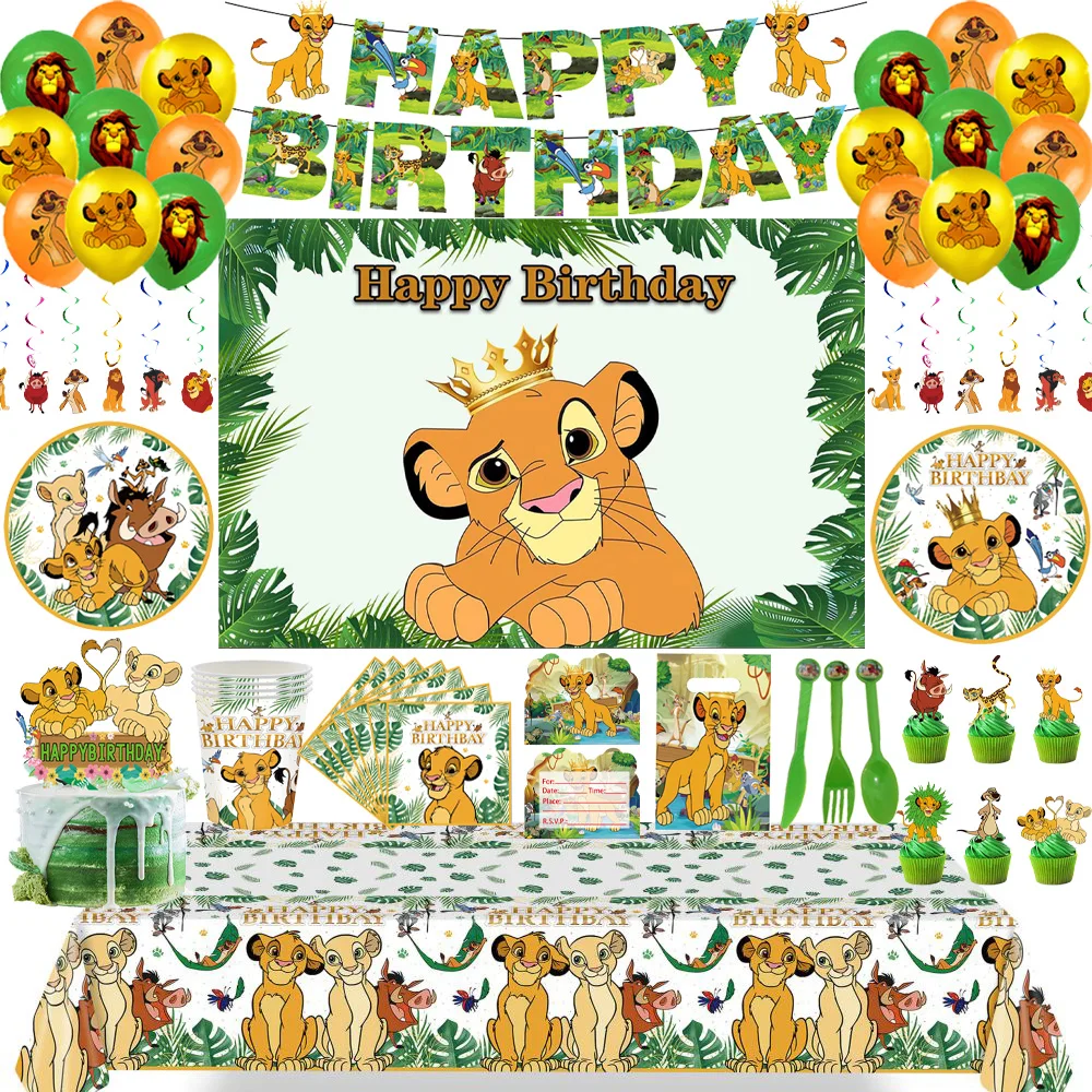 Lion-King-Simba-Theme-Birthday-Party-Decoration-Tableware-Cup-Plate ...