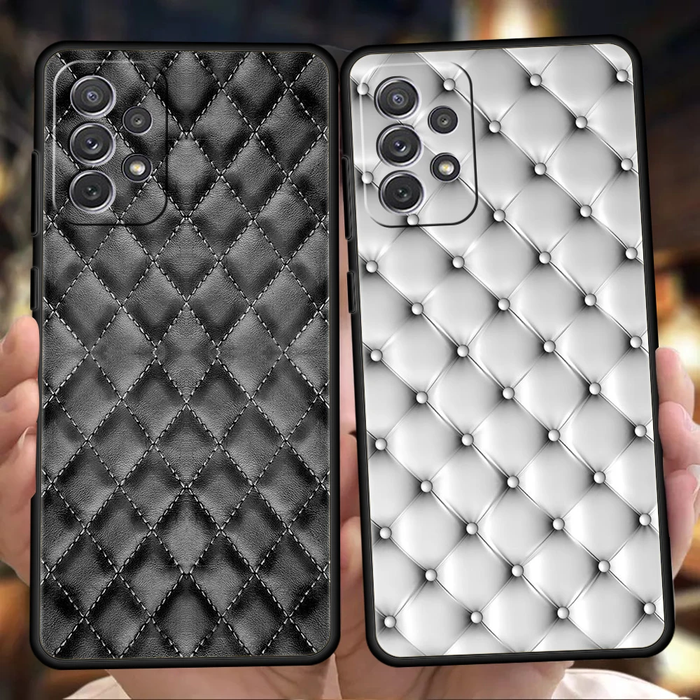 Quilted Texture Sofa Pattern Crown Phone Case for Samsung Galaxy A14 ...