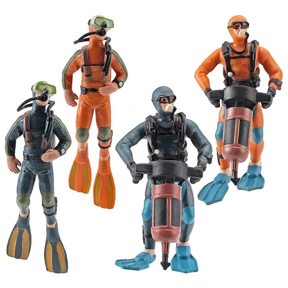Miniature-Ocean-Diving-Diver-Action-Figure-Model-Figurine-Underwater ...
