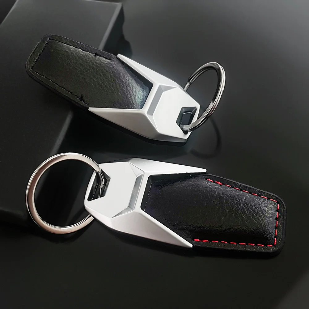 High-Grade-Gift-Car-Keychain-Pendant-Leather-Key-Ring-Zinc-Alloy ...