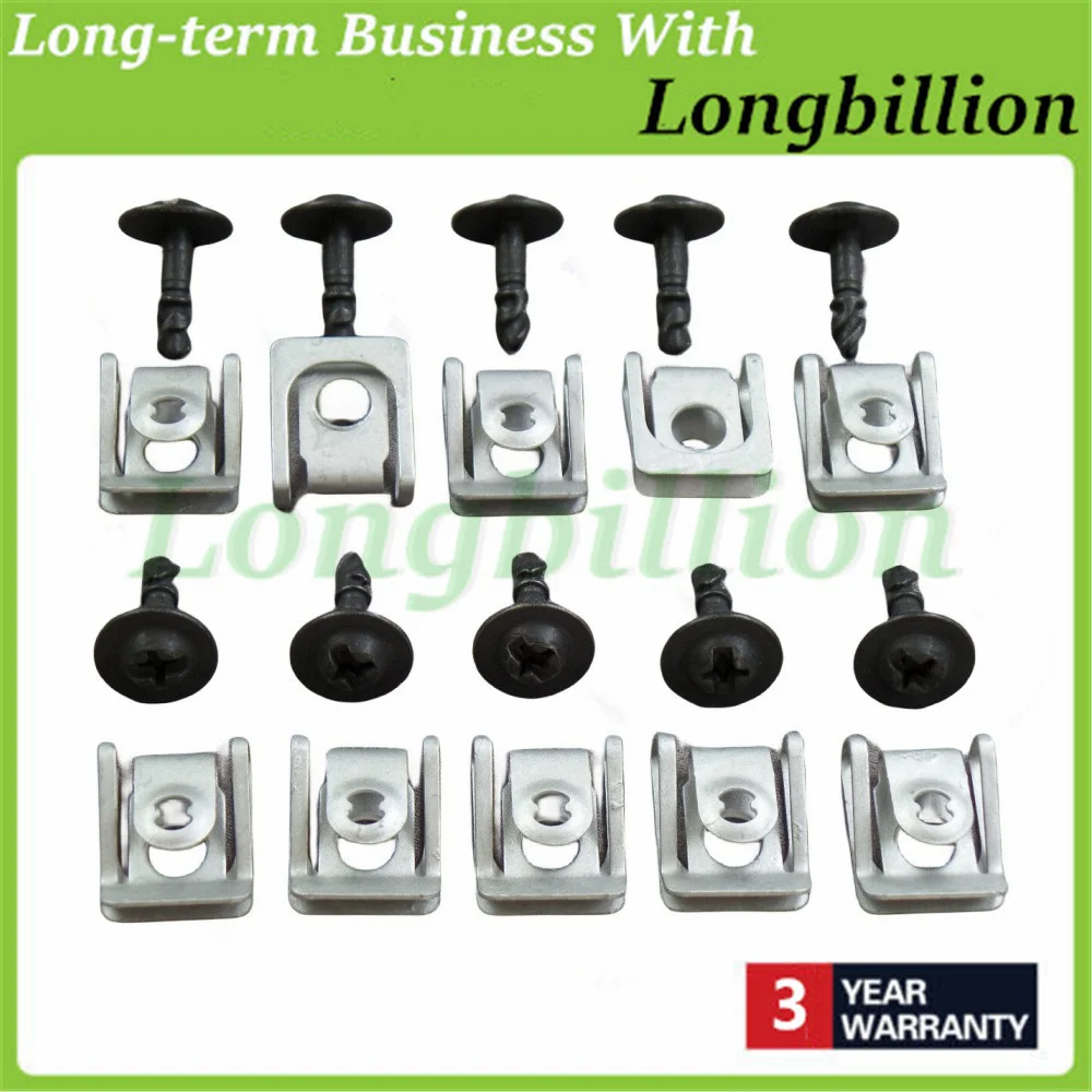 New-20Pcs-10Set-Engine-Splash-Guard-Screw-Clip-Nut-Set-Fits-for-BMW ...