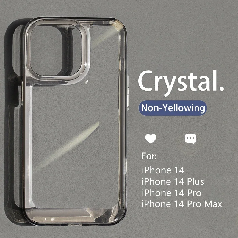 Luxury-Transparent-Shockproof-Armor-Case-for-iPhone-16-15-14-13-12-11 ...