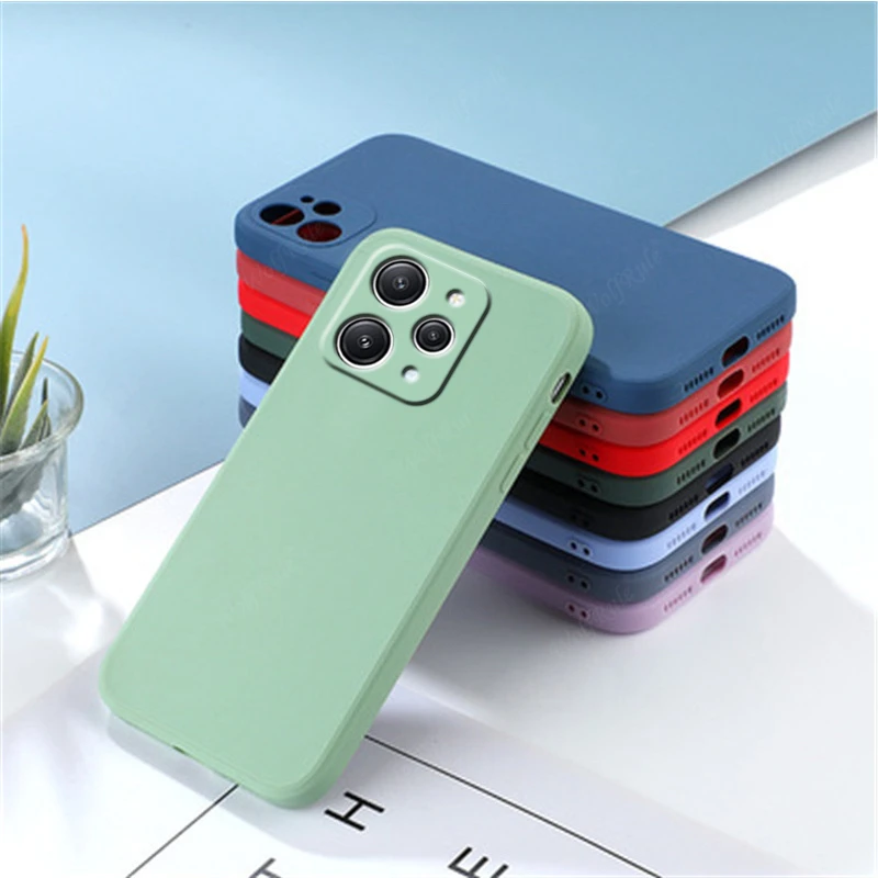 For-Xiaomi-Redmi-12-Case-Cover-Redmi-12-Capas-Liquid-Silicone ...