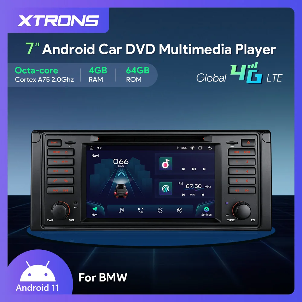 XTRONS Android 10.0 PX5 Octa çekirdek araba radyo DVD OYNATICI GPS ...