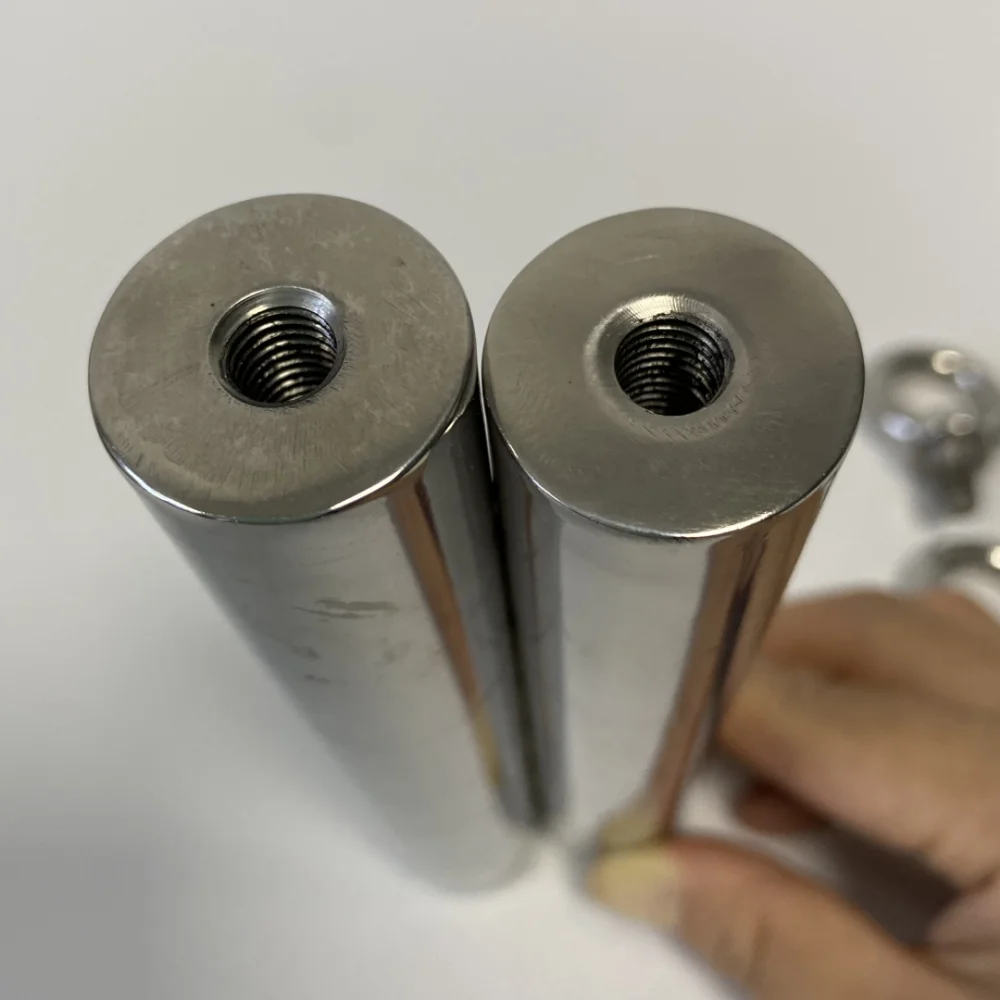 D32*400mm Strong Magnet Rods 10000Gauss Neodymium Bar Stainless Steel ...