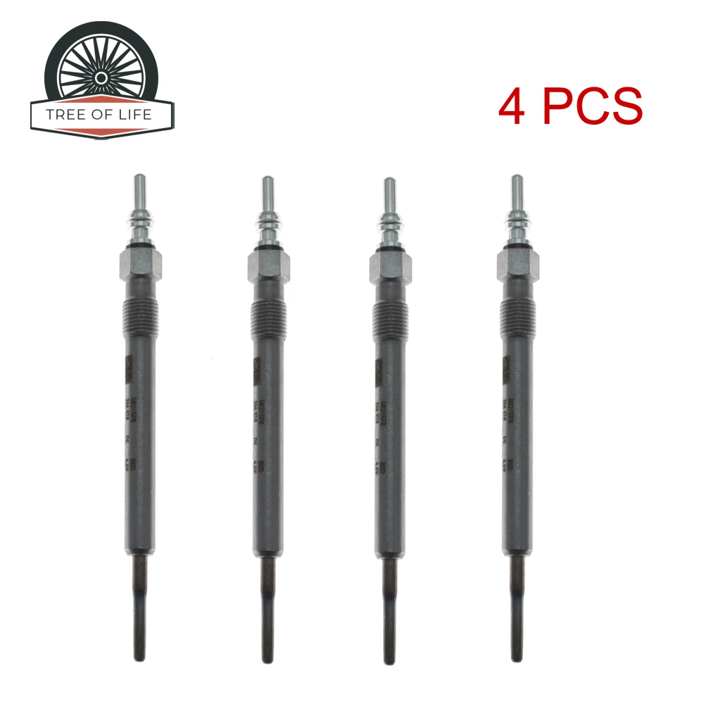 4.4V Glow Plugs Set 4x For VW Touareg Audi Porsche Cayenne 95517032090 ...