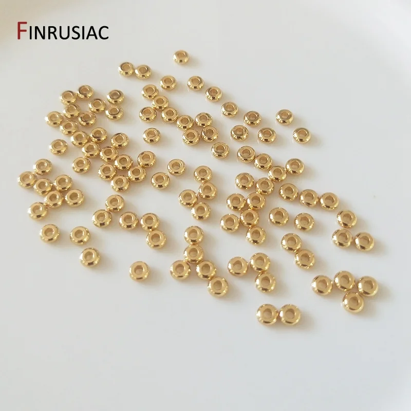 3-4-6-8MM-Gold-Plated-Brass-Metal-Flat-Beads-Separators-For-Beads ...