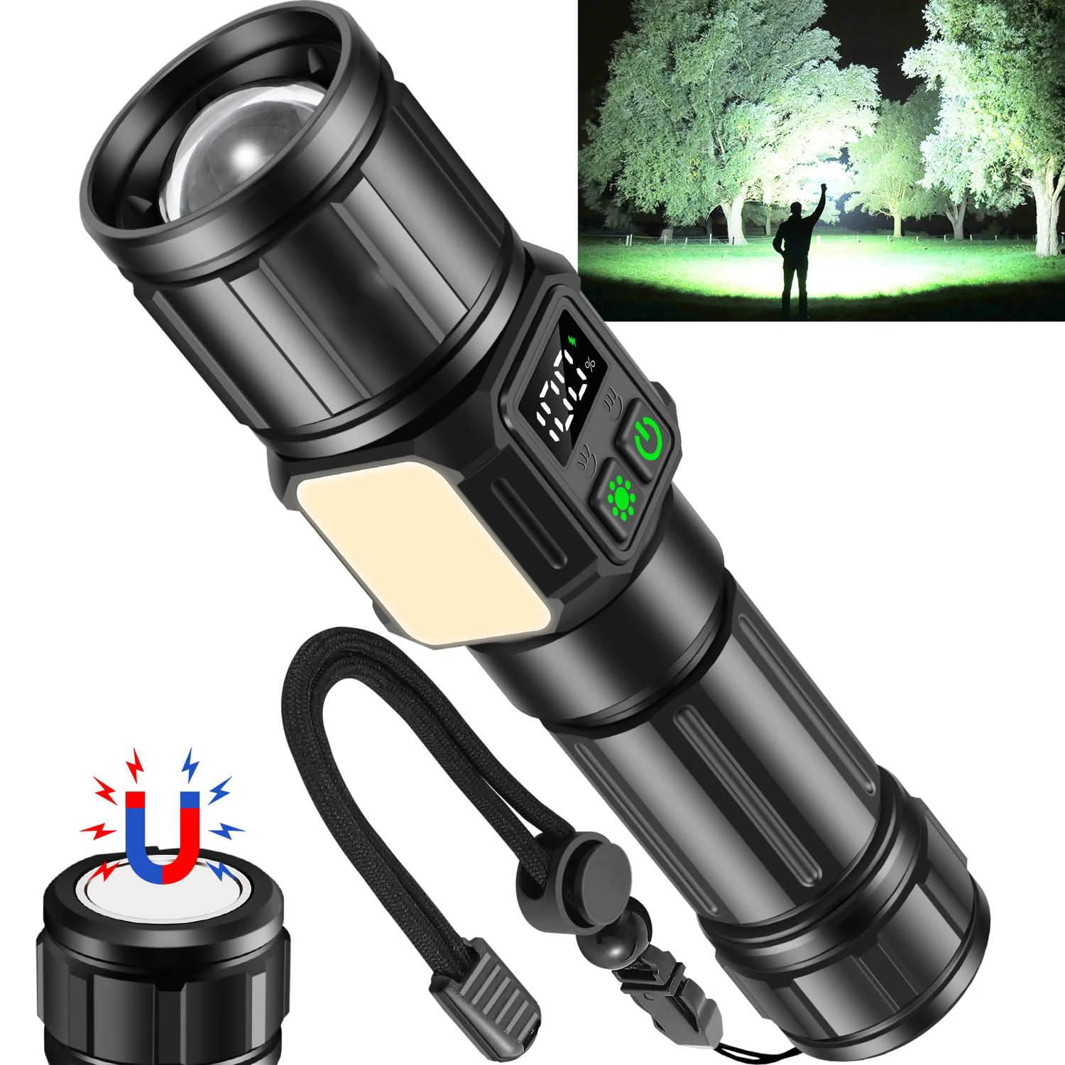 Flashlights High Lumens, Rechargeable Flashlight 10000 Lumens with ...