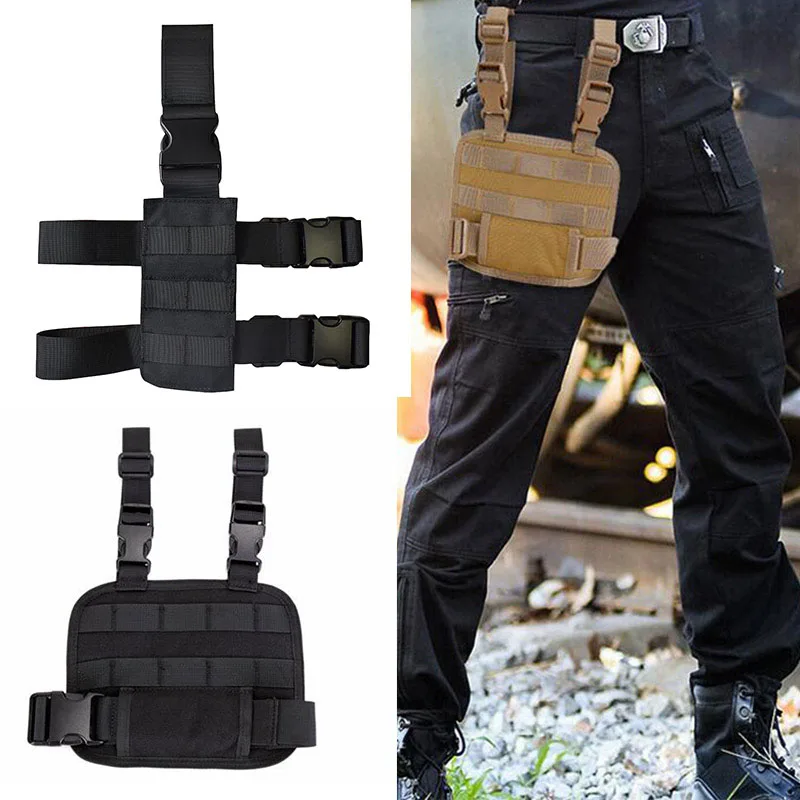 free distribution New Airsoft Molle Tactical Drop Leg Mini Panel ...