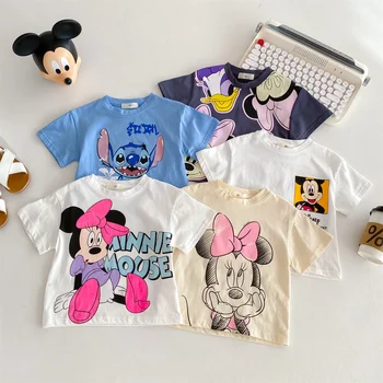 Disney Cartoon Cute Baby Girl Boy T-shirt Summer Clothing Printed ...
