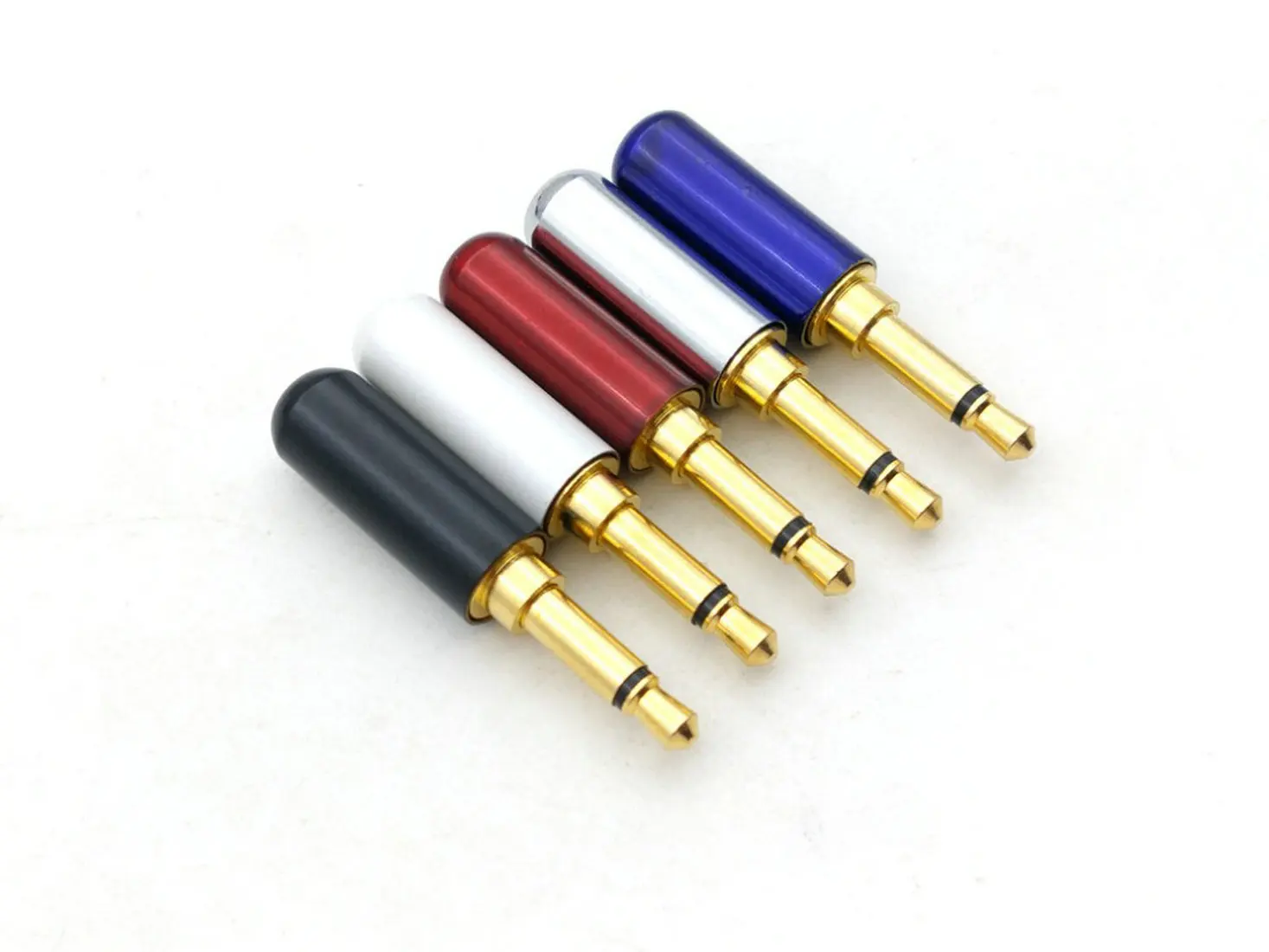 5pcs-Gold-Plated-Copper-1-8-3-5mm-Mono-plug-Audio-plug-soldering ...