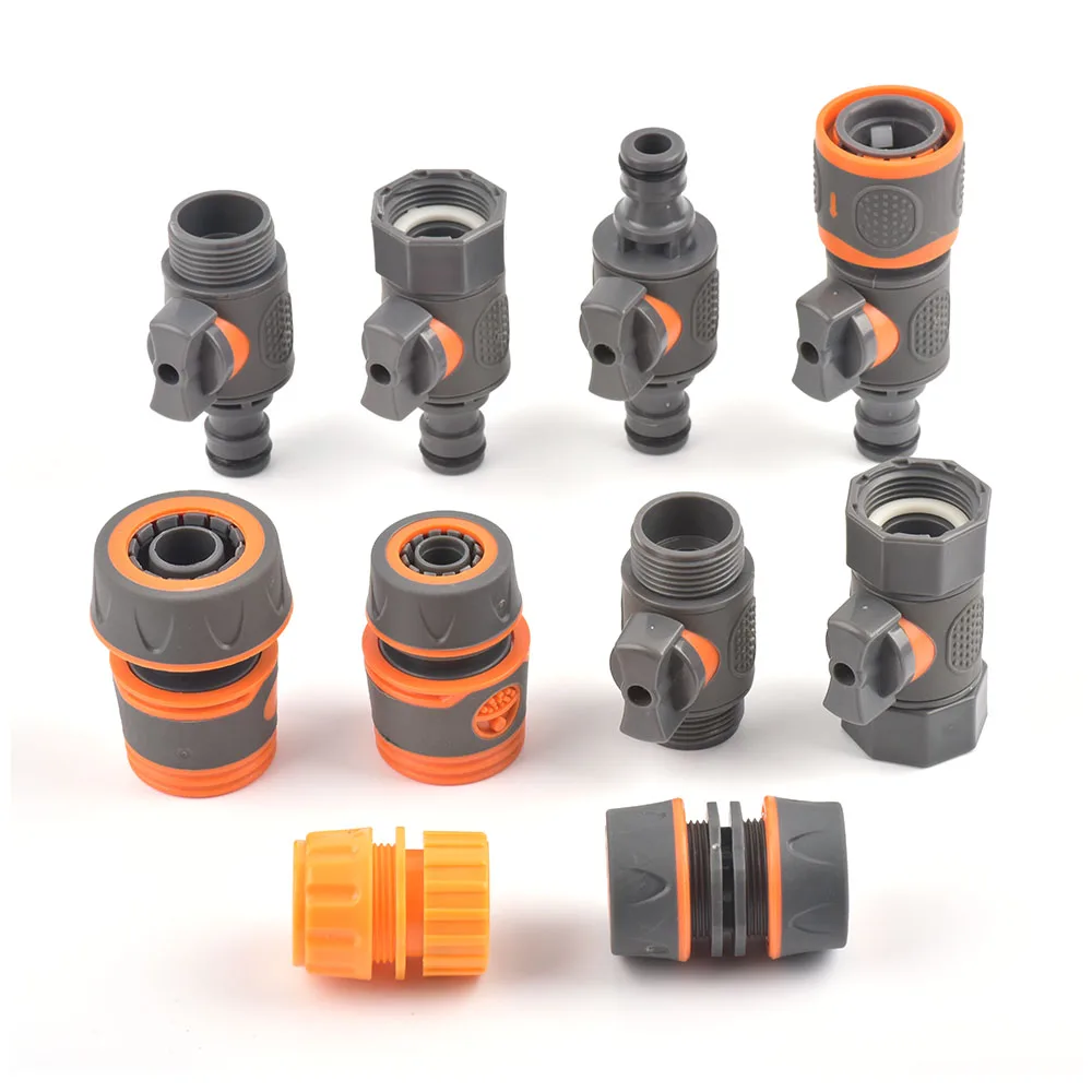 Plastic-Valve-Hose-Quick-Connector-1-2-3-4-Inch-Pipe-Coupler-Stop-Water ...