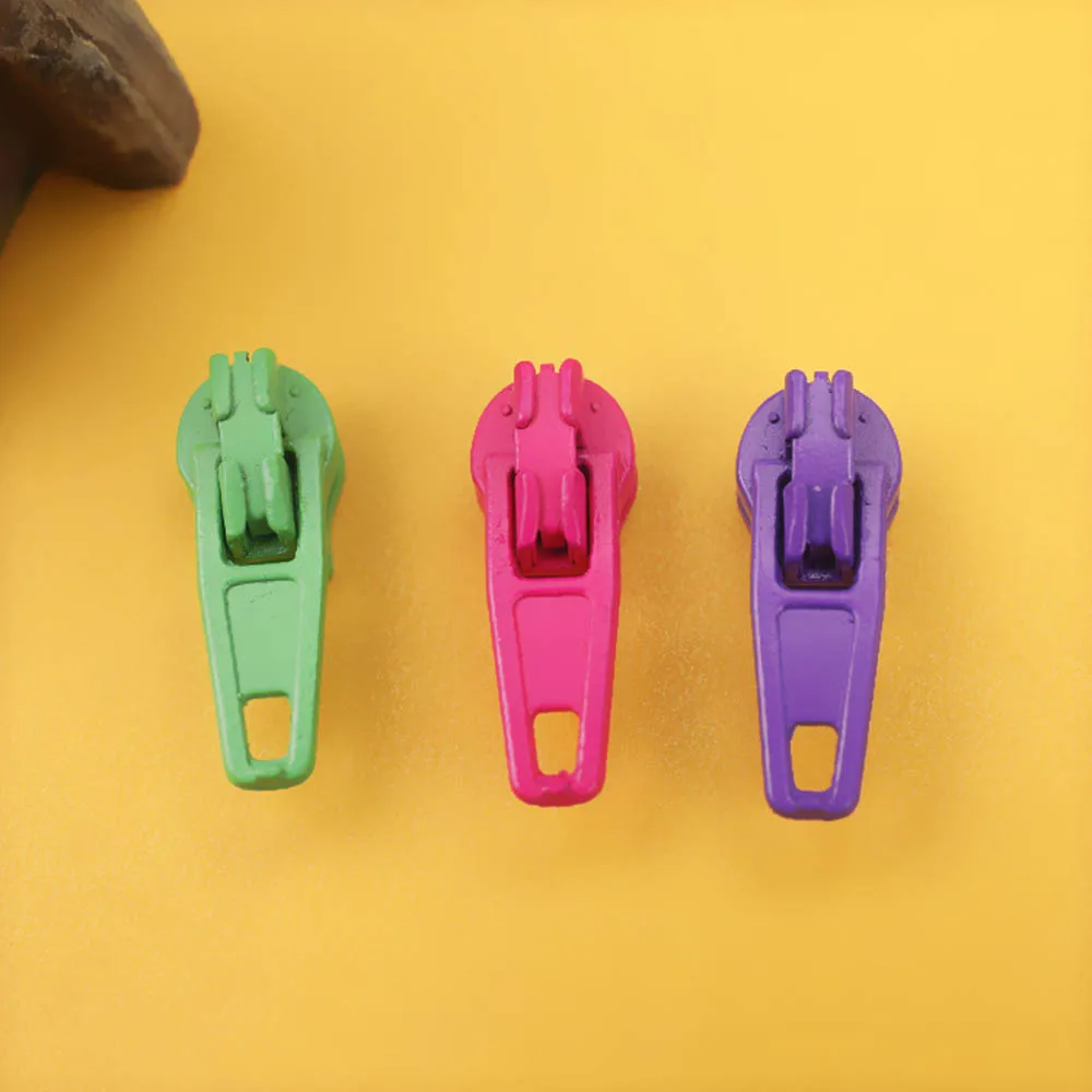 25Colors-Auto-Lock-Zipper-Sliders-For-3-Nylon-Coil-Zipper-DIY-Zipper ...