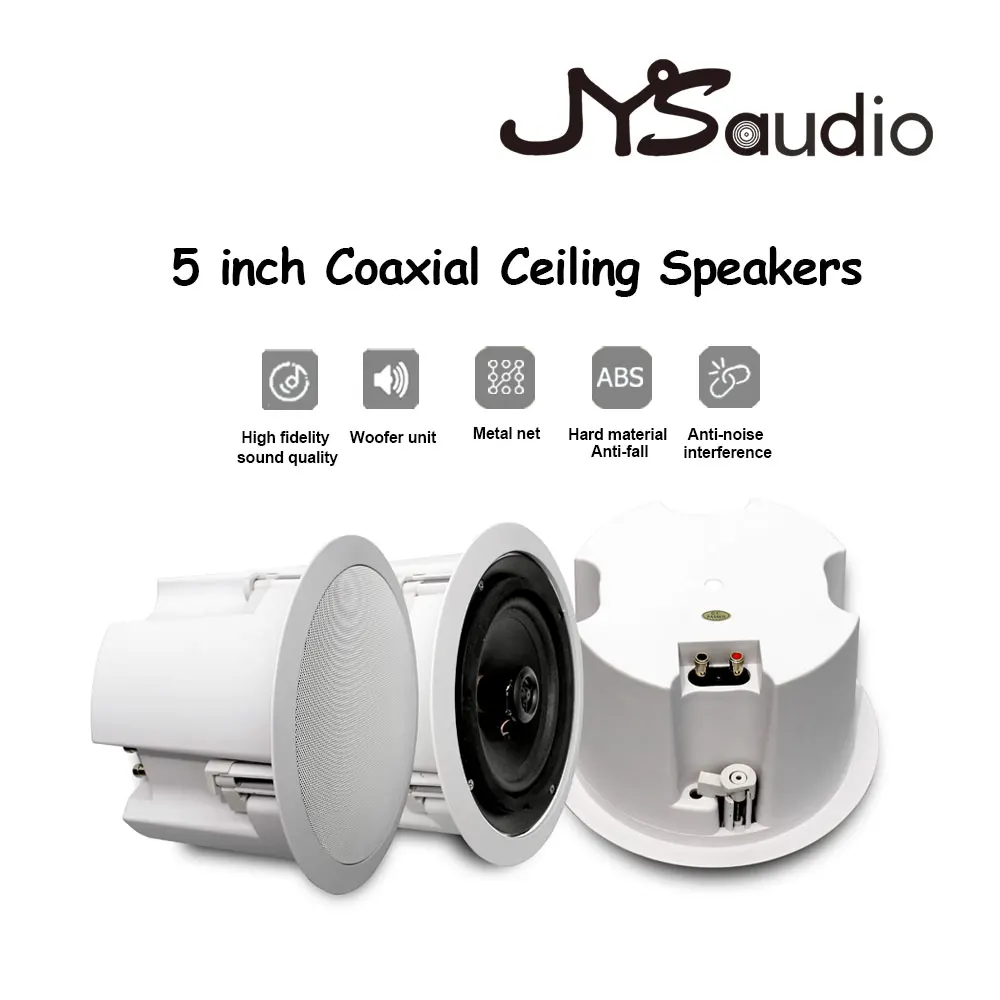 5 Inch 20w Coxial Ceiling Speaker 8ohm Public Broadcast Background ...