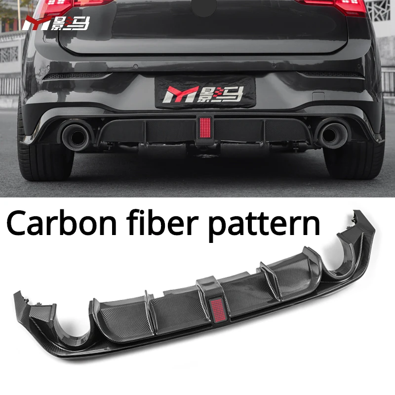 Hot-sales-ABS-plastics-LED-Rear-diffuser-CS-Style-car-rear-bumper ...