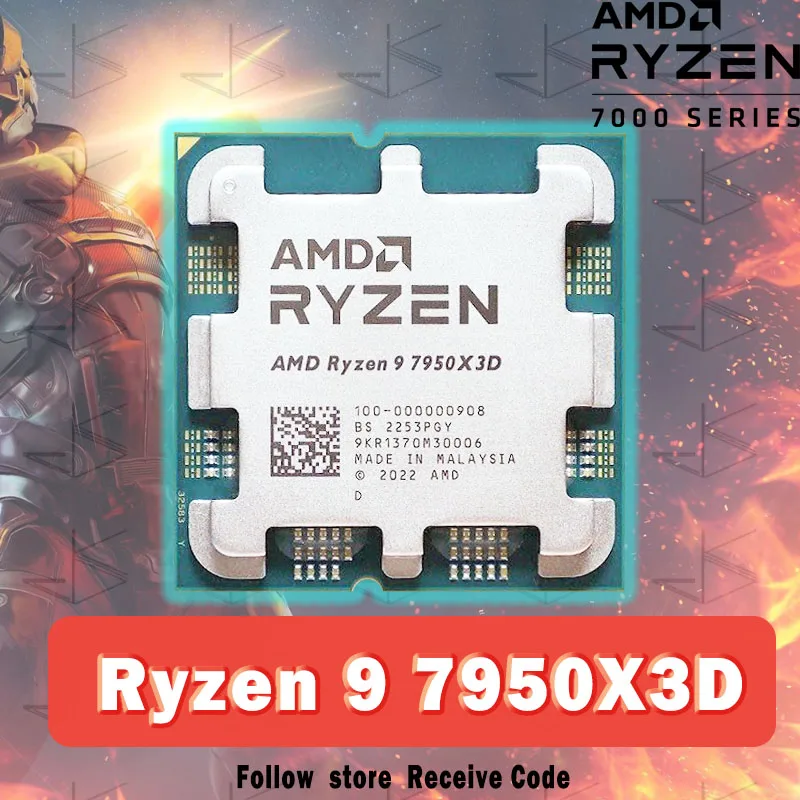 AMD Ryzen 9 7950X3D R9 7950X3D 4.2 GHz 16 Core 32 Thread PCIE5.0 DDR5 ...