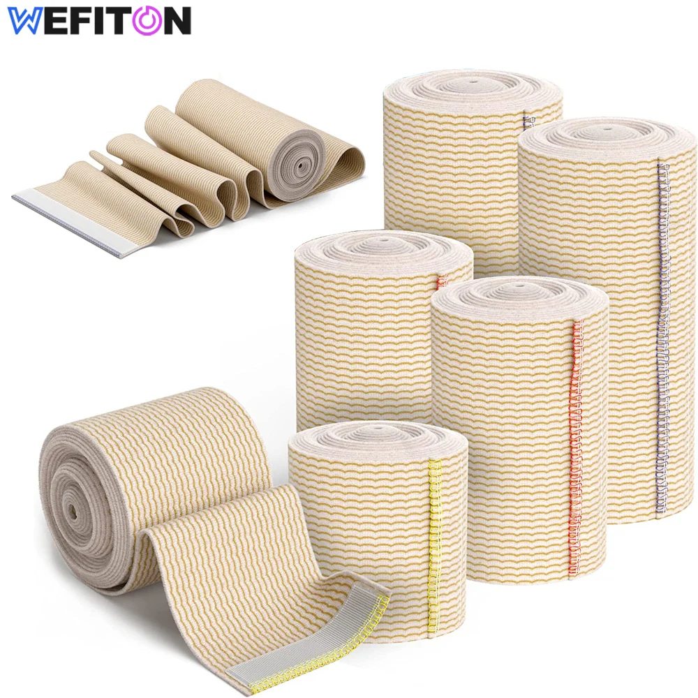 1-Roll-Premium-Elastic-Bandage-Wrap-Cotton-Latex-Free-Compression ...