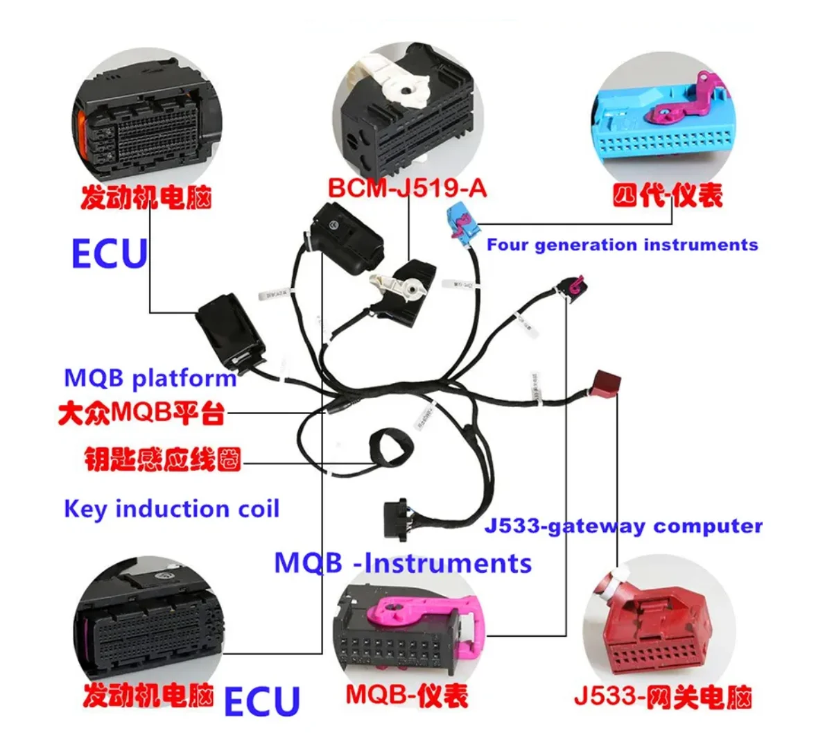 V-A-G Audi MQB Test Platform Car Key Programming, ECU, Gateway,BCM ...