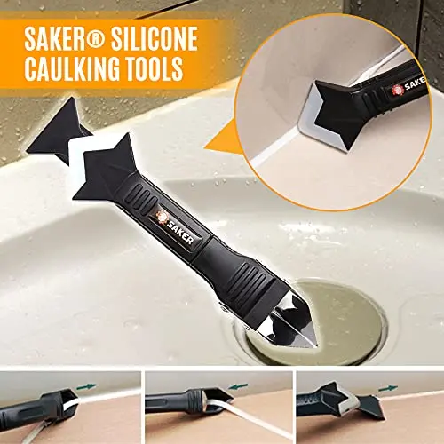 Saker 3 in 1 silicone caulking tools store