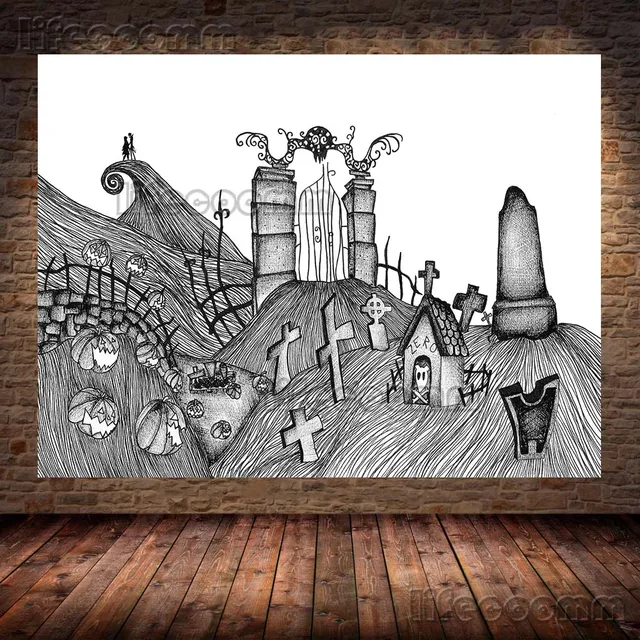 Nightmare Before Christmas Graveyard Gate