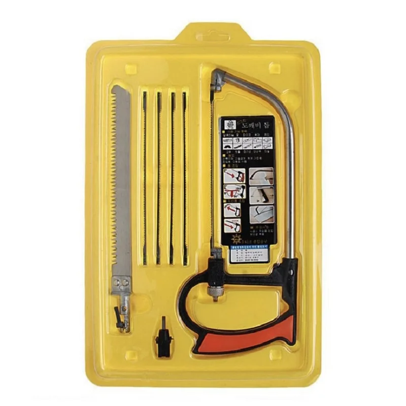 8in1 Saw Multi Purpose Hand DIY Steel Saw Metal Wood Glass Saw Kit 6 ...