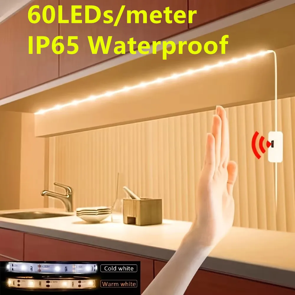 USB-LED-Lights-Strip-DC-5V-Waterproof-Smart-Dimmer-Hand-Scan-Sensor ...