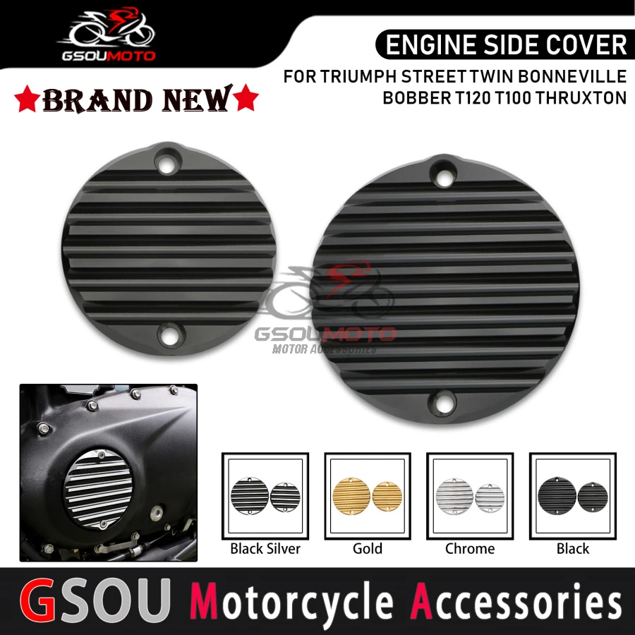 Motorbike Clutch Badge & Acg Inspection Cover For Triumph Street Twin ...