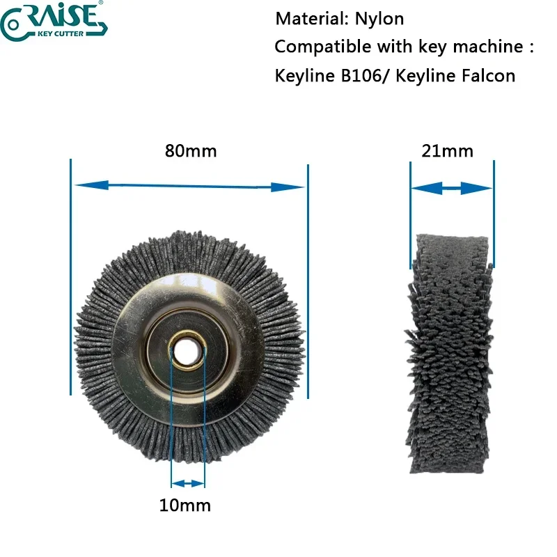 Deburring Brush Compatible with Keyline 106 Falcon Key Machine ...