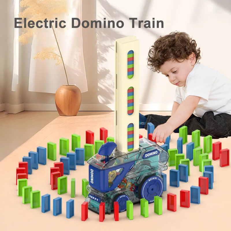 Automatic Laying Domino Train Electric Car Intelligence Educational ...