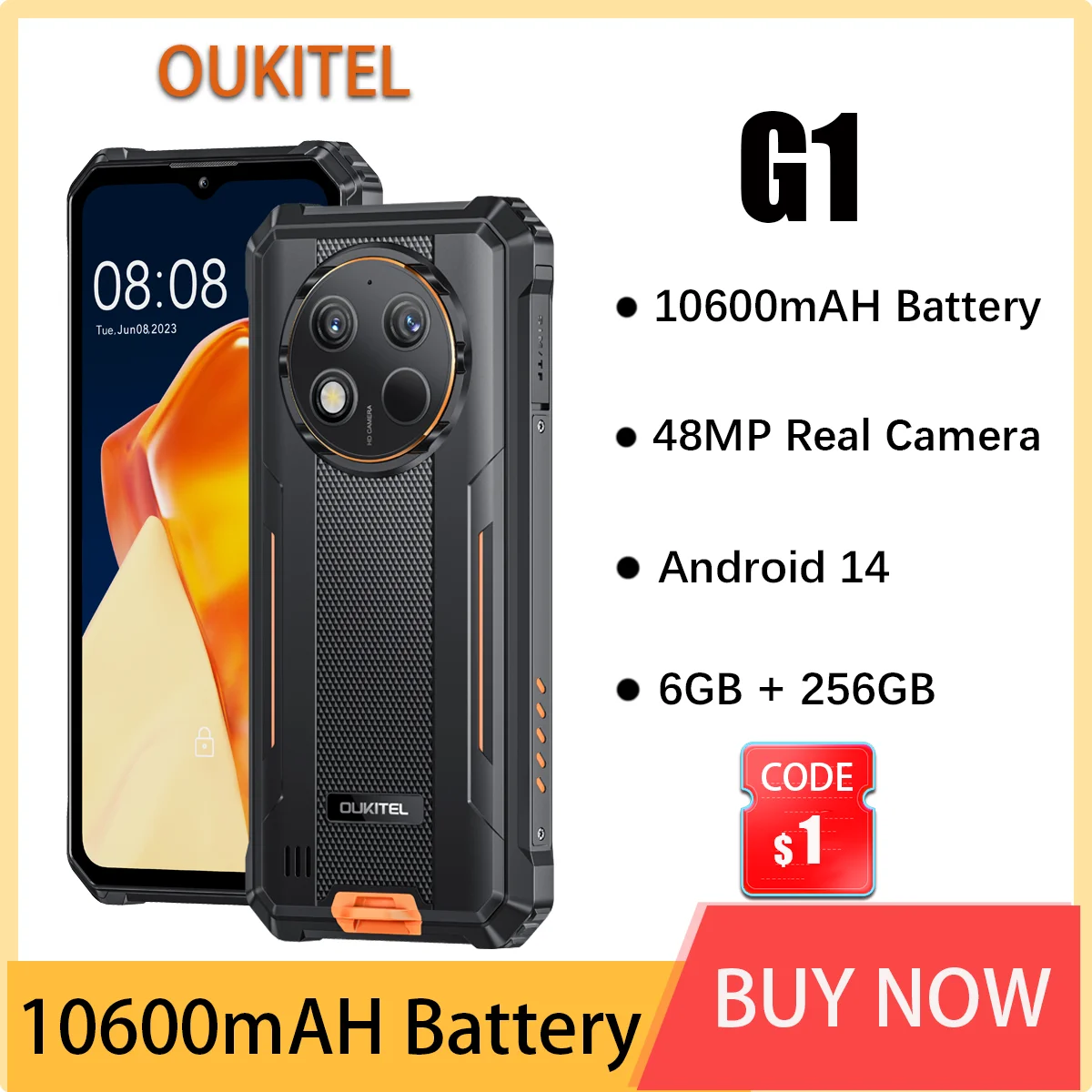 Oukitel-tel-fono-inteligente-G1-resistente-Smartphone-con-pantalla-HD ...